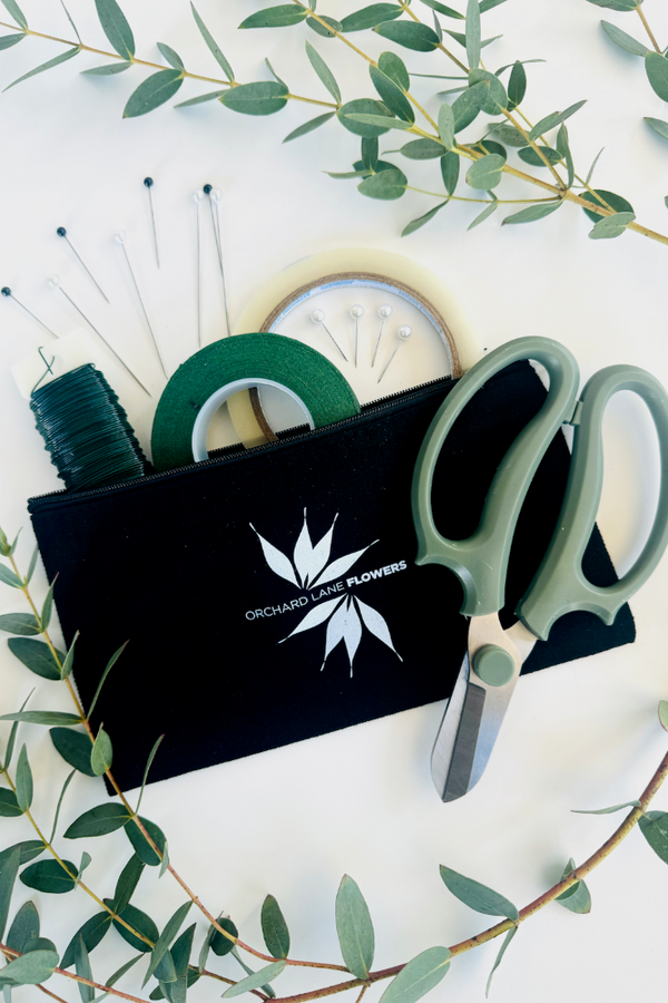Floral Design Tool Kit | Orchard Lane Flowers Branded Pouch