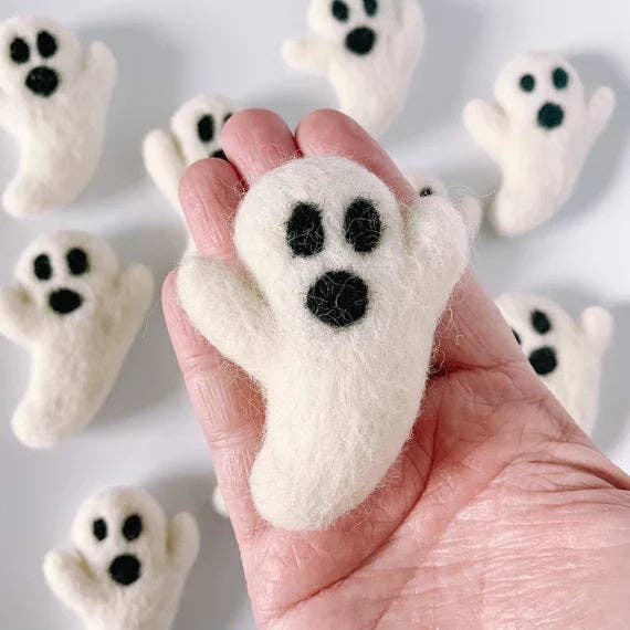 Handcrafted Felt Ghost with Adoption Certificate | Artisan Gift ...
