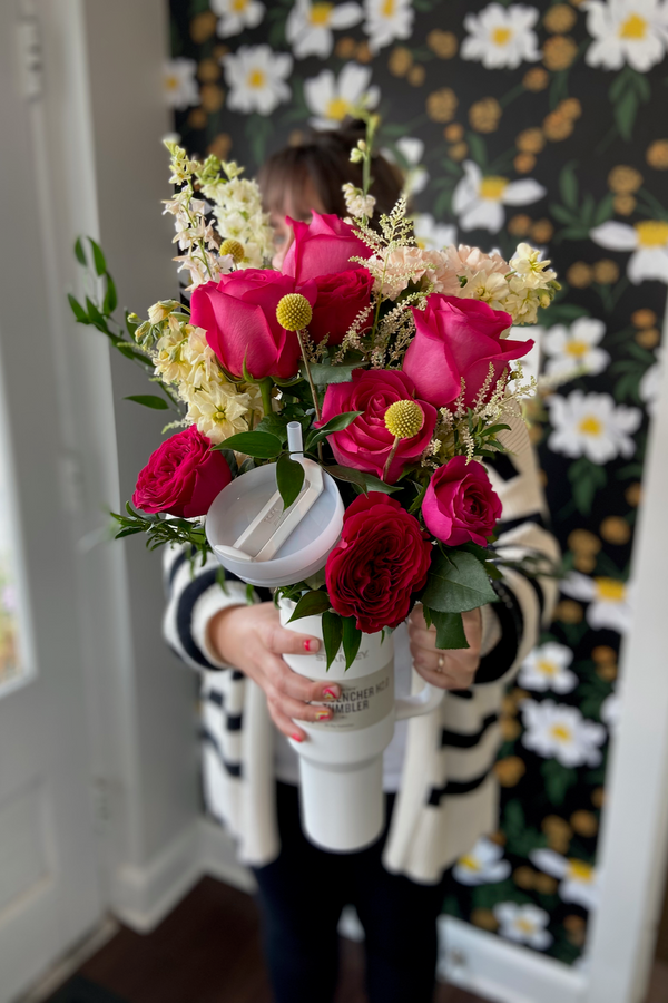 Stanley With Flowers Bouquet | Orchard Lane - Orchard Lane Flowers