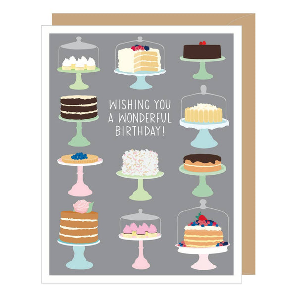 Bakery Cakes Birthday Greeting Card - Orchard Lane Flowers